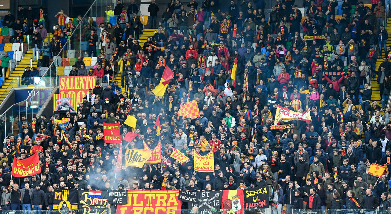 Udinese-Lecce: here's how many Salento fans will be in the away sector